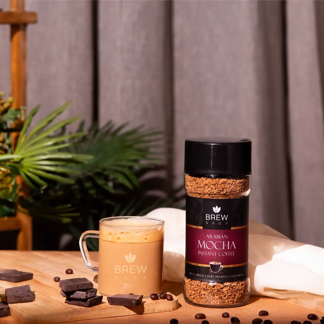 Buy Premium Instant Coffee India | 100% Arabica | Natural Flavours – Brewsaga Coffee